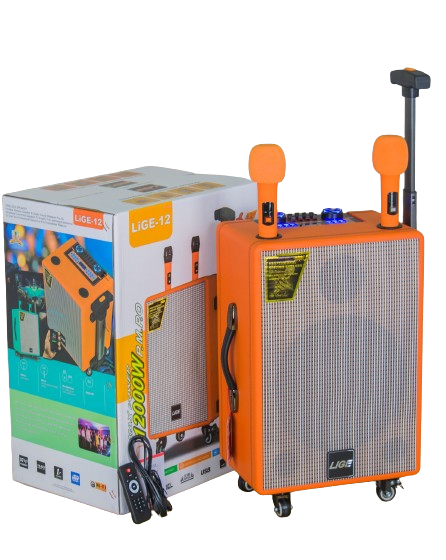 Euroken LiGE-12 Outdoor HI FI Trolley Active Speaker Bluetooth